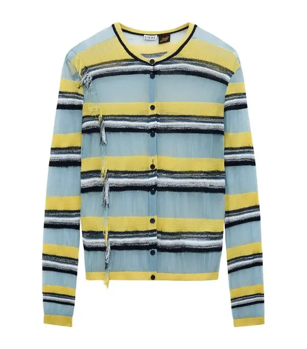 Loewe X Paula’s Ibiza Striped Cardigan - Orange