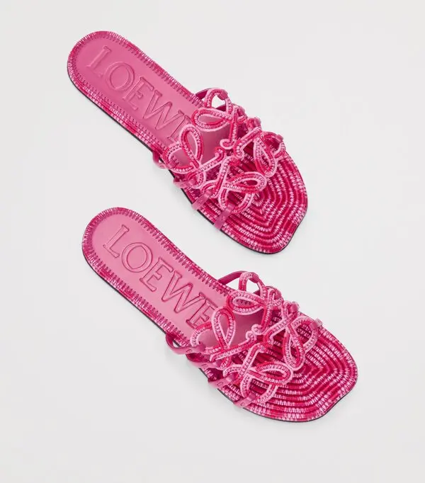 Loewe X Paula's Ibiza Anagram Slides - White