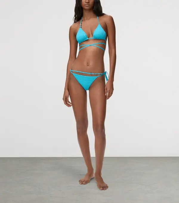 Loewe X Paula’s Ibiza Logo Bikini Top - Black