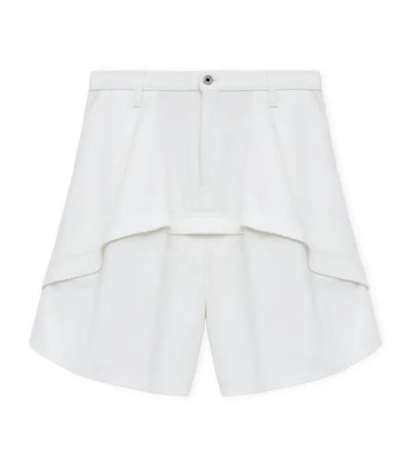 Loewe X Paula's Ibiza Cotton Panelled Shorts - White
