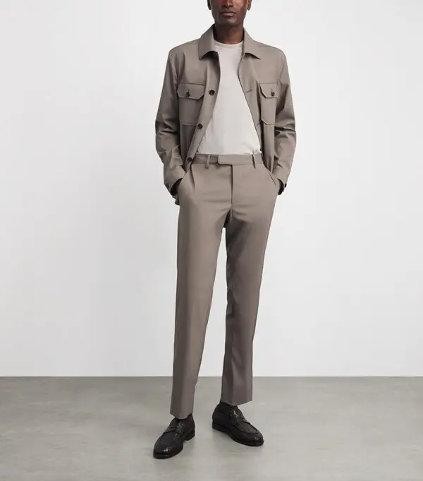 Corneliani Techwool Straight Trousers
