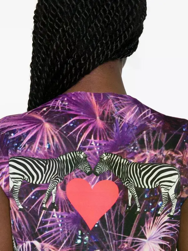The Artistylist Zebra-print Mini Dress