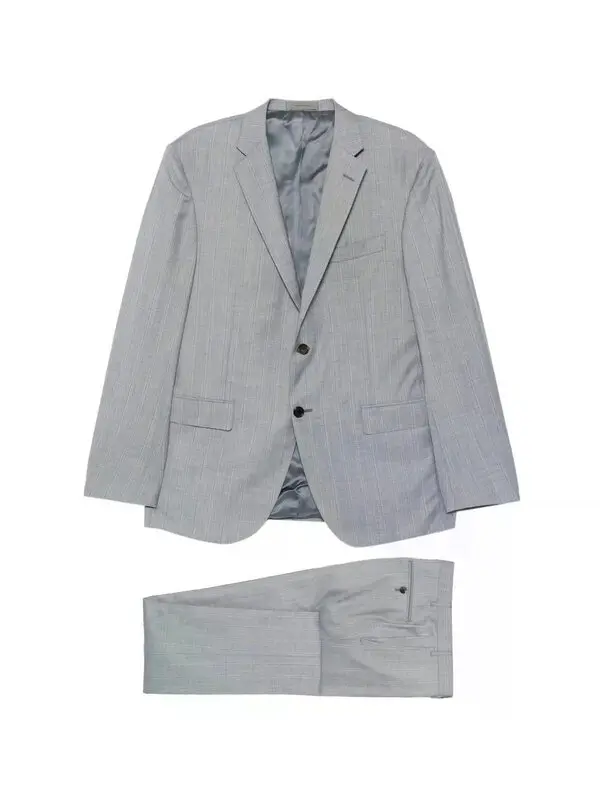 Corneliani Check-pattern Single-breasted Suit - Grey