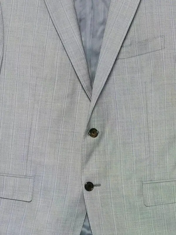 Corneliani Check-pattern Single-breasted Suit - Grey