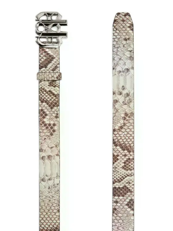 Philipp Plein Gothic Plein Python-leather Belt