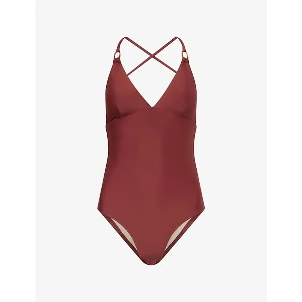 Paige Daisy Tie-back Swimsuit - Burnt Sienna