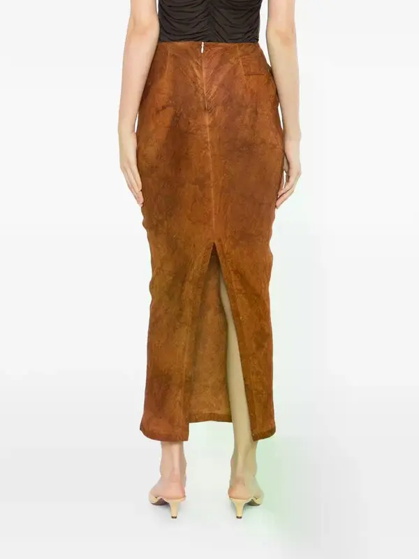KINYAN LAM Floral Embroidered Maxi Skirt