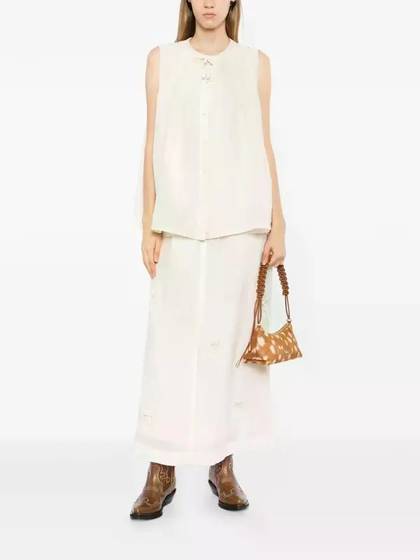 KINYAN LAM Ramie Maxi Skirt
