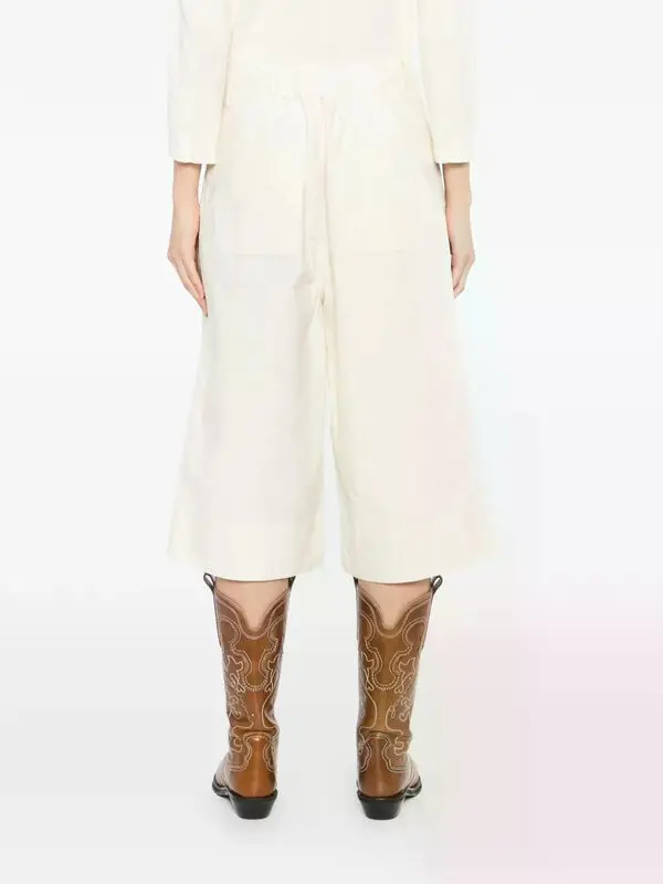 KINYAN LAM Hand-embroidered Cropped Trousers
