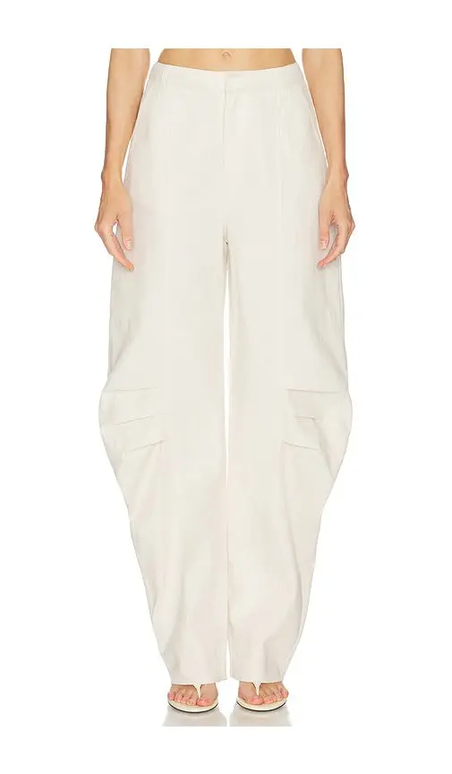 ROTATE BY BIRGER CHRISTENSEN Linen Blend Suiting Pants