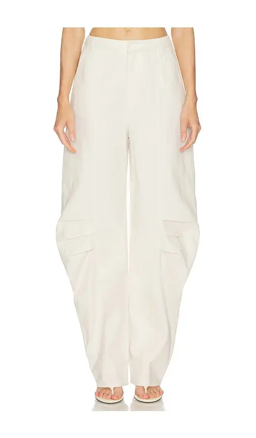 ROTATE BY BIRGER CHRISTENSEN Linen Suiting Pants