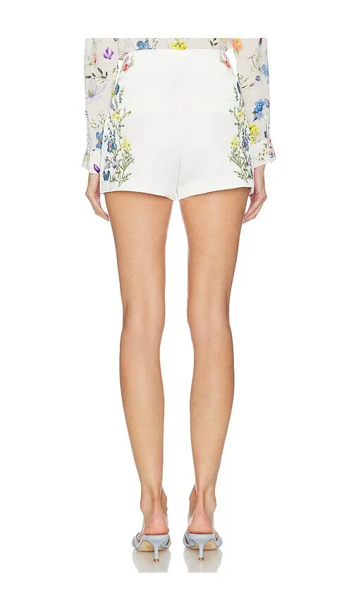 Alice + Olivia Embroidered Mini Short
