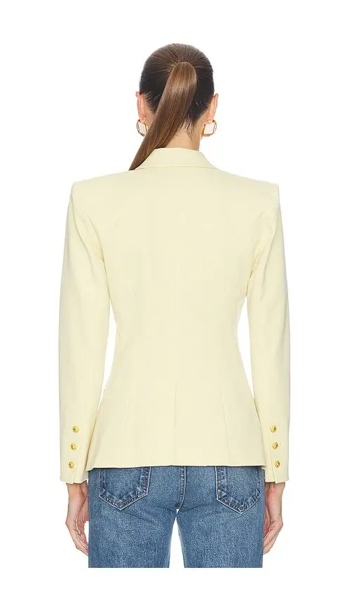 L'Agence Kyomi Double Breasted Blazer - Lemon
