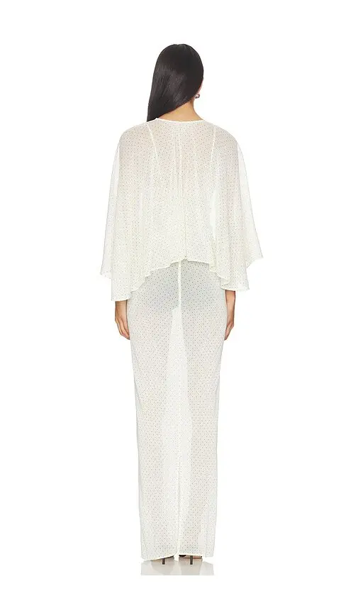 ZULEYHA KURU Amaris Maxi Dress With Detachable Shrug