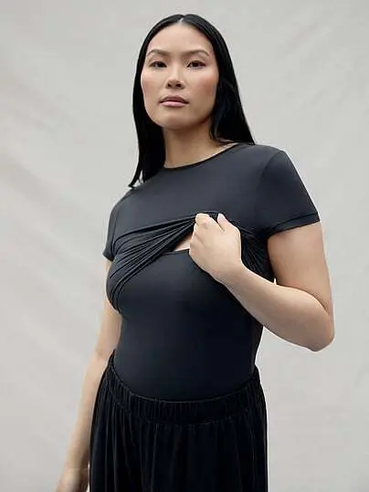Victoria's Secret Bumpsuit The Everyday Nursing Top - Black