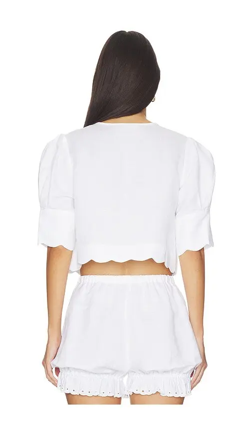 SISTER NY Scalloped Top