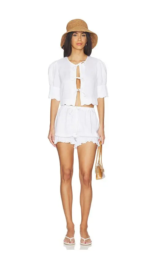 SISTER NY Scalloped Top