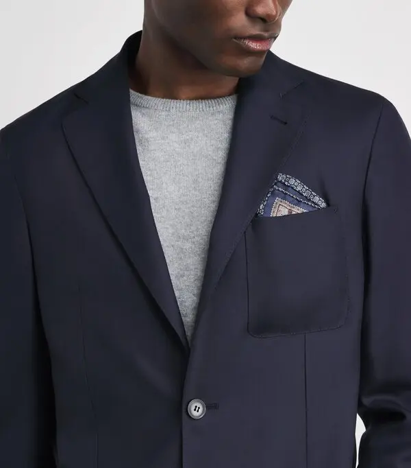 Eton Reversible Jacquard Pocket Square