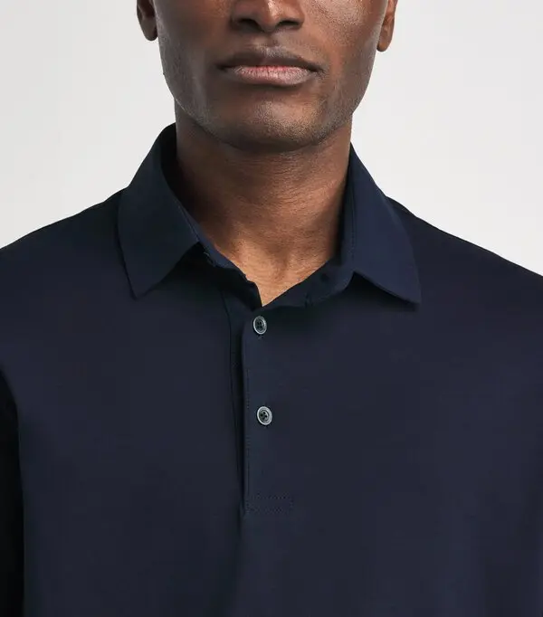 Herno Cotton Jersey Crepe Polo Shirt