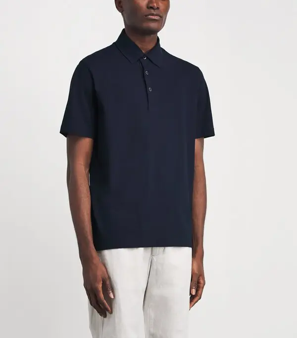 Herno Cotton Jersey Crepe Polo Shirt