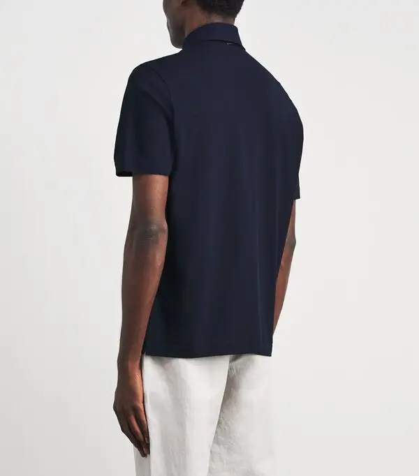 Herno Cotton Jersey Crepe Polo Shirt
