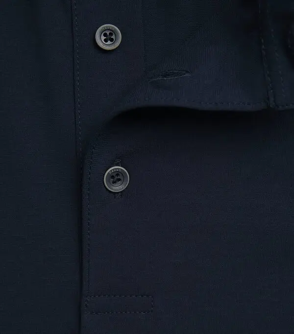 Herno Cotton Jersey Crepe Polo Shirt