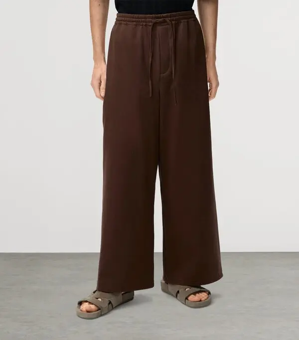 Loewe X Paula's Ibiza Cotton Satin Trousers - Brown