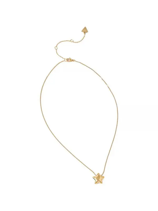 Guess Star-pendant Necklace - Gold