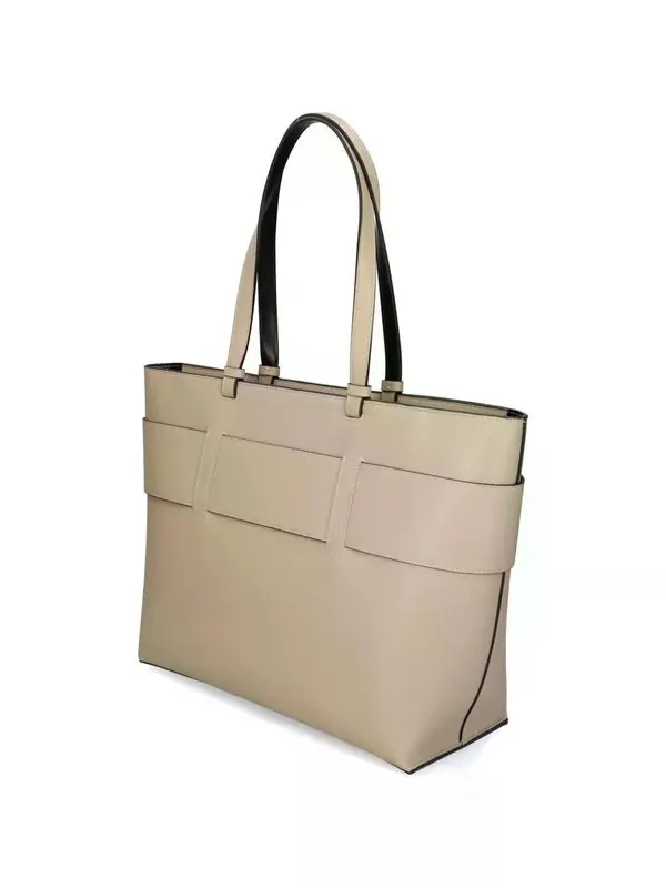 Armani Exchange Logo-plaque Tote Bag - Neutrals