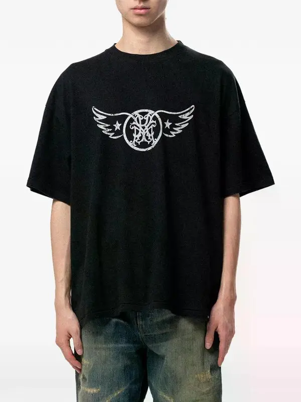 KAMIYA Graphic-print T-shirt - Black