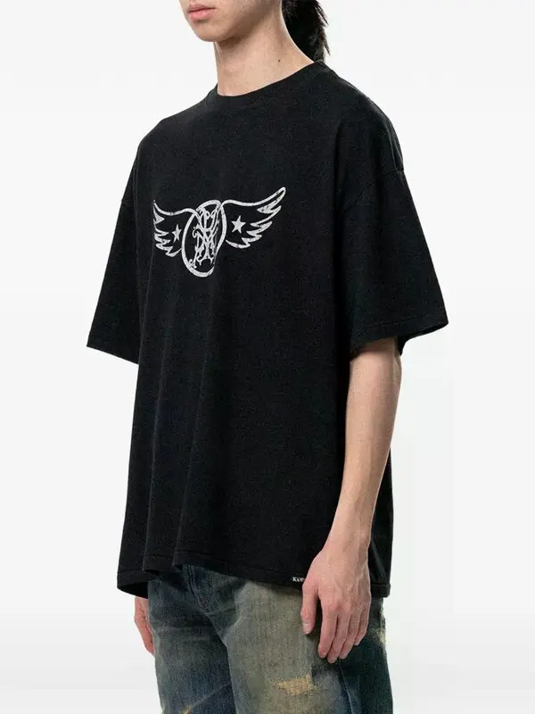 KAMIYA Graphic-print T-shirt - Black