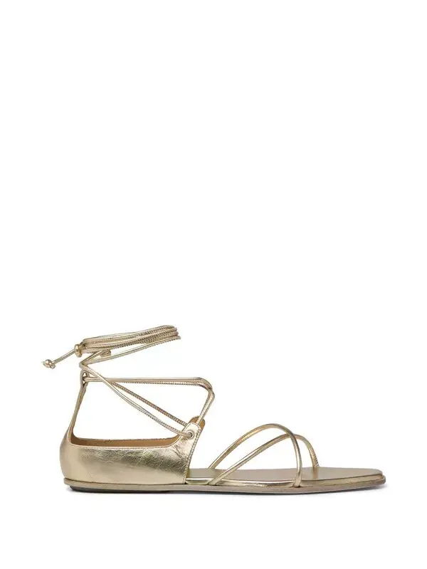 Marsèll Tie-strap Flat Sandals - Gold
