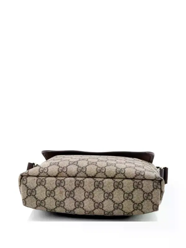 Gucci Flap Messenger Gg Coated Canvas Small Crossbody Bag