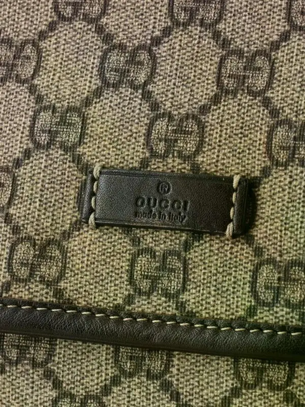 Gucci Flap Messenger Gg Coated Canvas Small Crossbody Bag