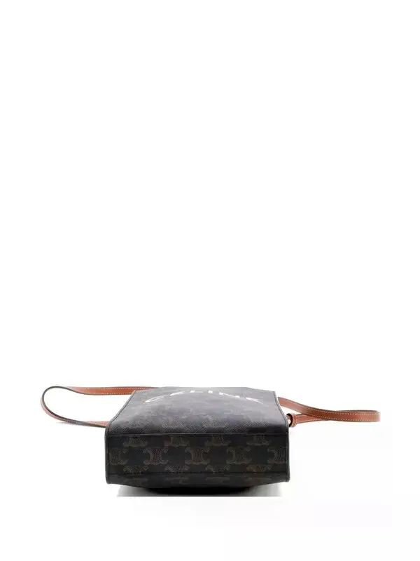 Celine Vertical Cabas Tote Triomphe Coated Canvas Mini Satchel