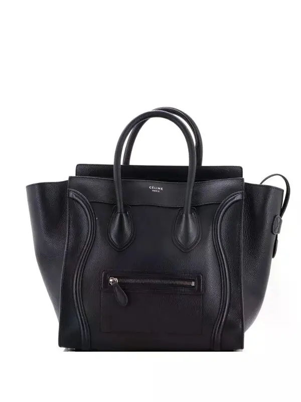 Celine Luggage Bag Grainy Leather Mini Tote