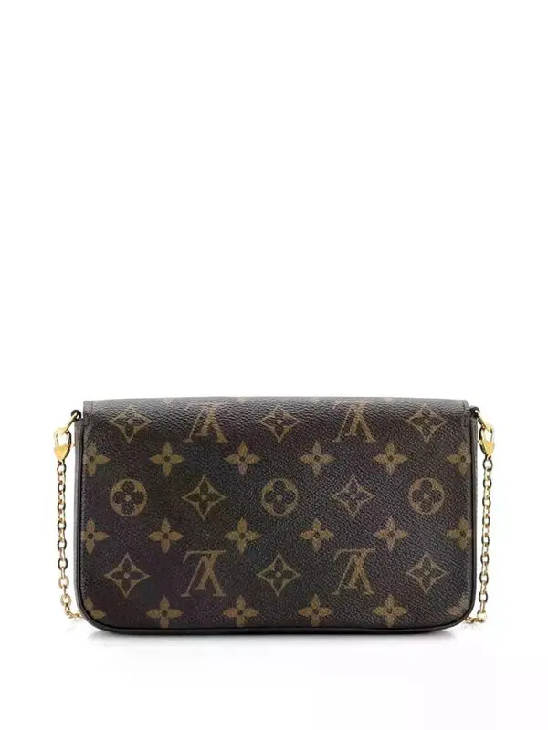 LOUIS VUITTON Felicie Pochette Monogram Canvas Crossbody Bag - Brown