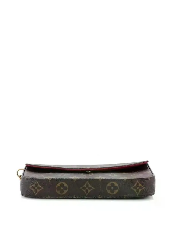 LOUIS VUITTON Felicie Pochette Monogram Canvas Crossbody Bag - Brown