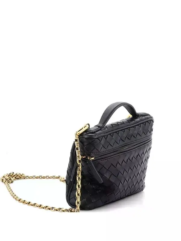 Bottega Veneta Soft Chain Vanity Case Intrecciato Leather Small Shoulder Bag