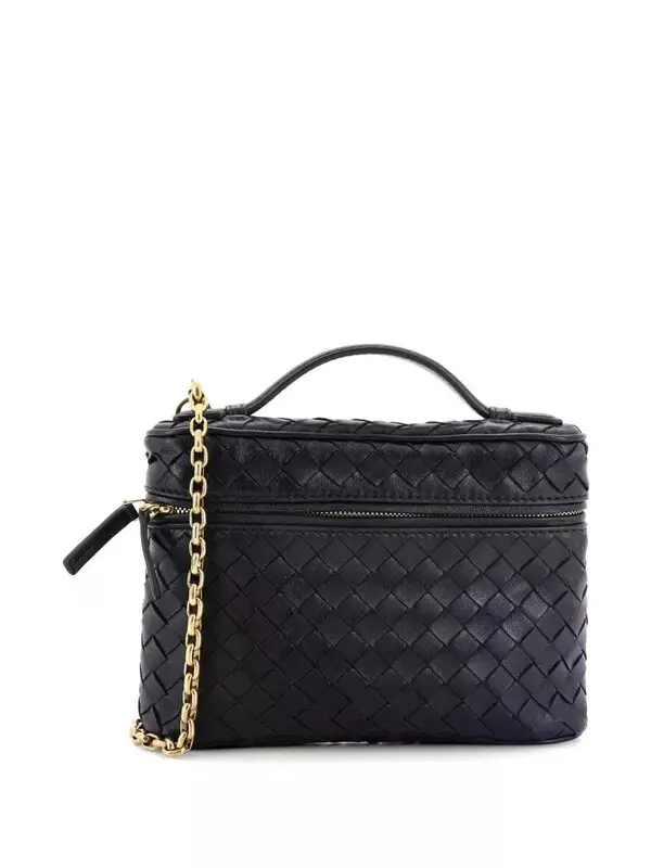 Bottega Veneta Soft Chain Vanity Case Intrecciato Leather Small Shoulder Bag