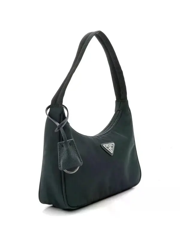 Prada Re-edition 2000 Tessuto Mini Hobo Bag - Green