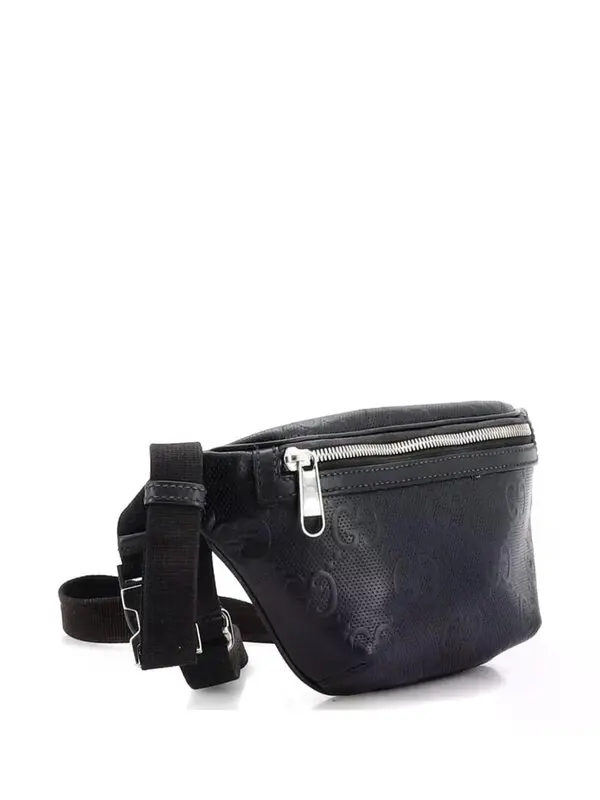Gucci Gg Embossed Perforated Leather Small Belt Bag