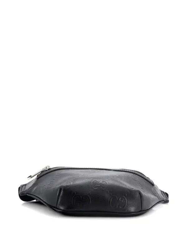 Gucci Gg Embossed Perforated Leather Small Belt Bag