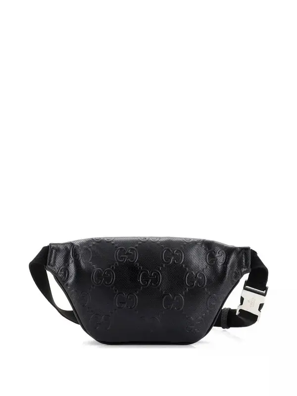 Gucci Gg Embossed Perforated Leather Small Belt Bag
