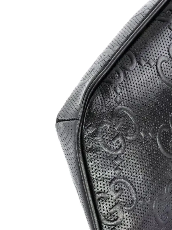 Gucci Gg Embossed Perforated Leather Small Belt Bag