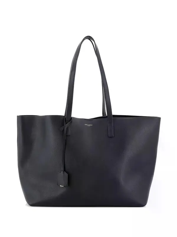 Saint Laurent Shopper Large Tote Bag Leather - Black
