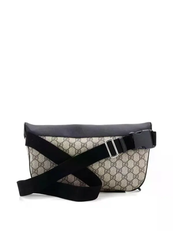 Gucci Eden Gg Coated Canvas Belt Bag - Black