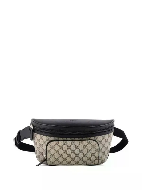 Gucci Eden Gg Coated Canvas Belt Bag - Black