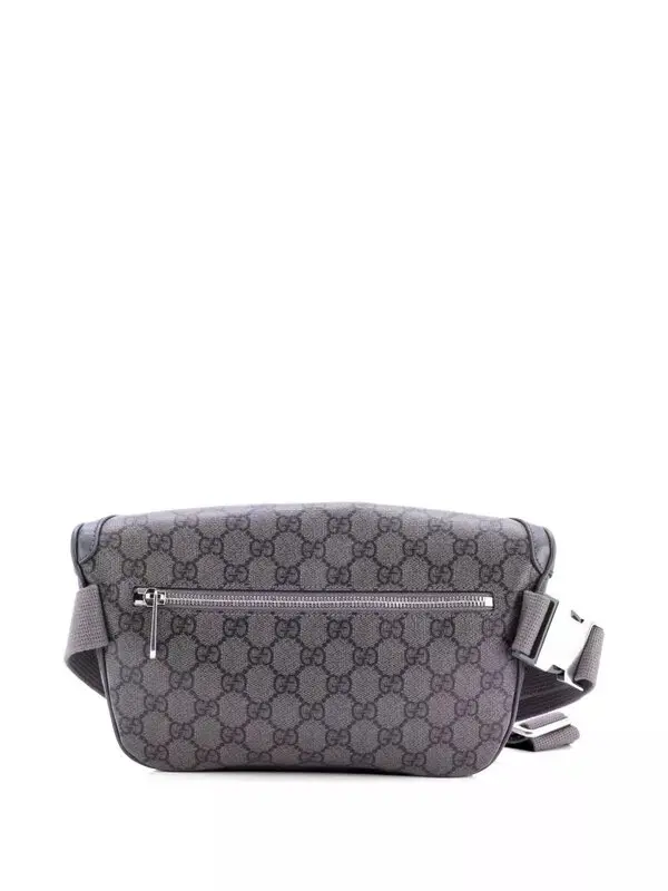 Gucci Ophidia Front Pocket Zip Gg Coated Canvas Medium Belt Bag