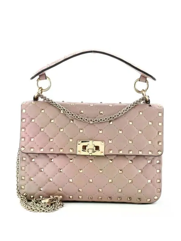 Valentino Garavani Rockstud Spike Flap Bag Quilted Leather Medium